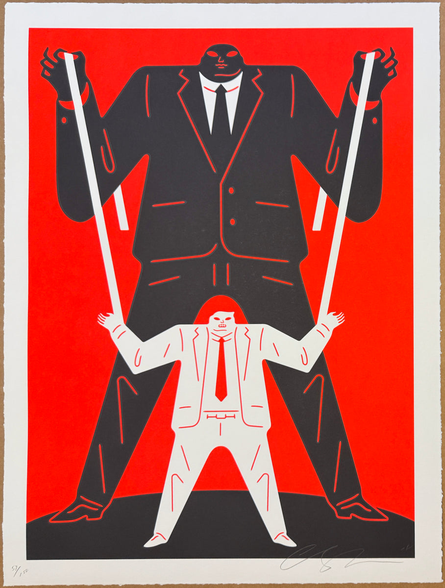 Cleon Peterson - Little Man Big Man / Putin - Red - Original Print ...