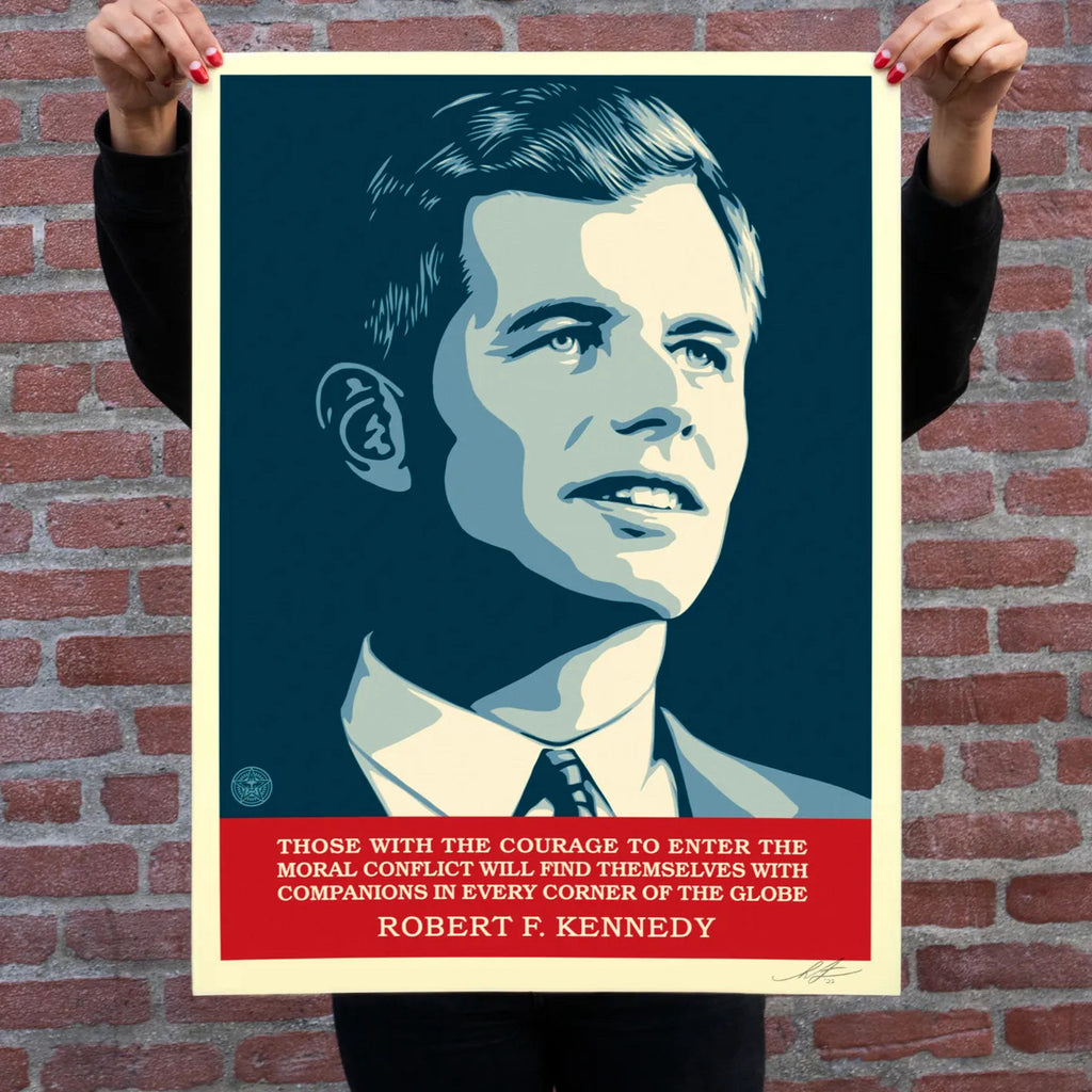 Shepard Fairey - RFK - Original Print – Blackline Gallery Shepard Fairey - RFK - Original Print – Blackline Gallery