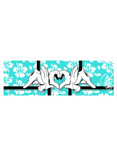 OG Slick - Big Slick Aloha - Blue - Original Print – Blackline Gallery