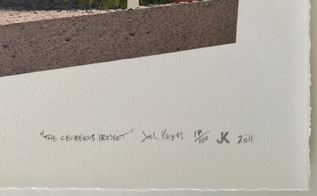 Josh Keyes - The Cerberus Project - original print – Blackline Gallery