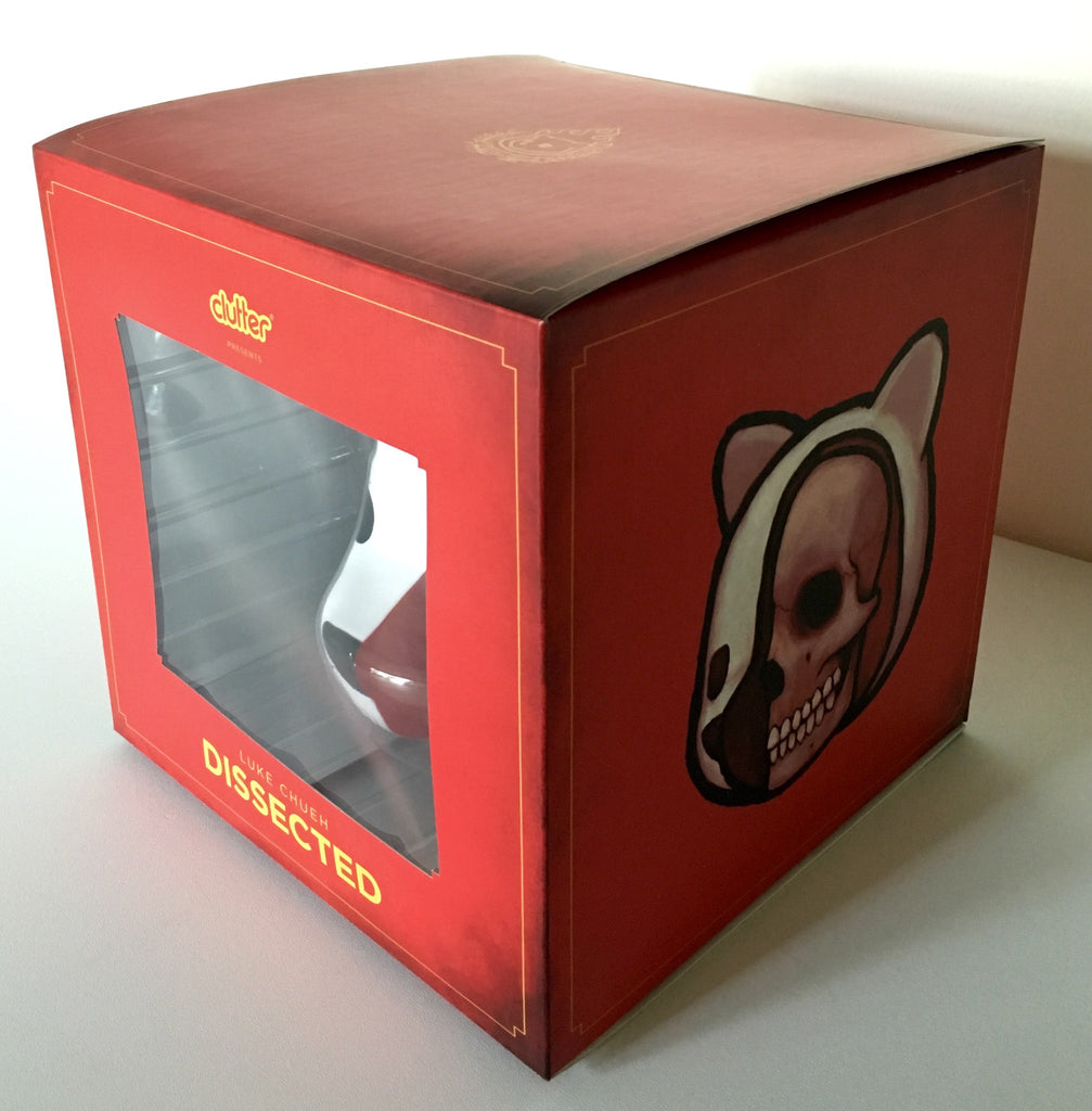 Luke Chueh - Dissected - Original Vinyl Bear Head Sculpture – Blackline ...