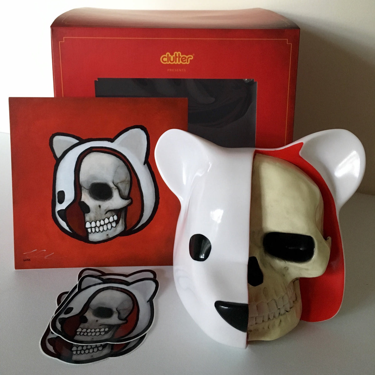 Luke Chueh - Dissected - Original Vinyl Bear Head Sculpture – Blackline ...