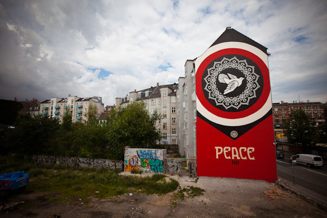 Shepard Fairey Peace Dove Red original print – Blackline Gallery