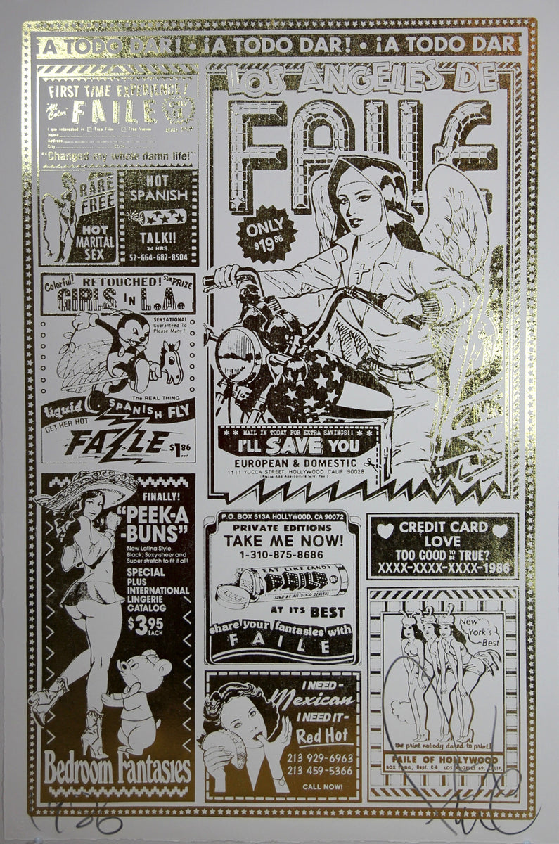 FAILE Los Angeles de Faile original print – Blackline Gallery