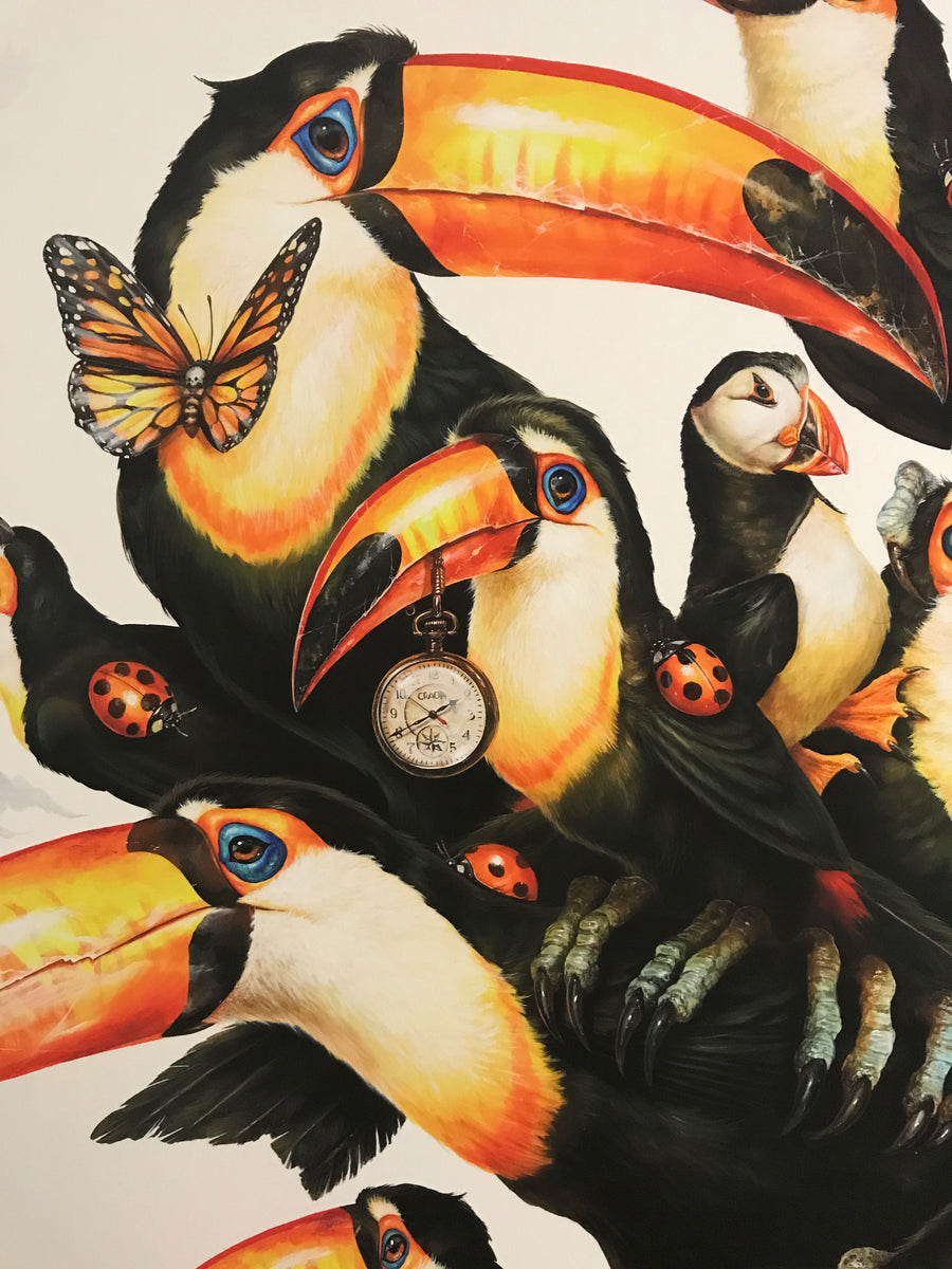 Greg Simkins - Try to Fit in - original print – Blackline Gallery