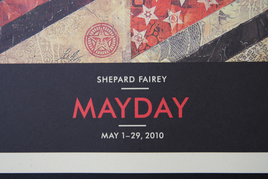 Shepard Fairey Mayday Flag original print – Blackline Gallery