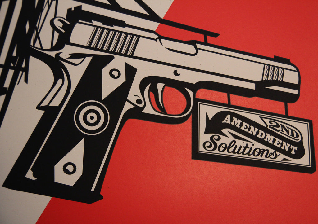 Shepard Fairey - Second Amendmend Solutions - Original Print ...