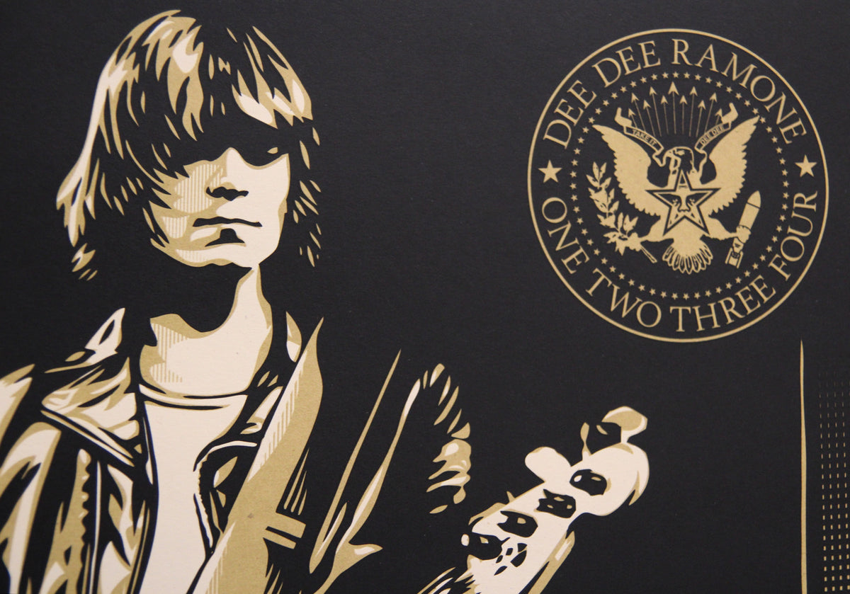 Shepard Fairey Dee Dee Ramone original print – Blackline Gallery