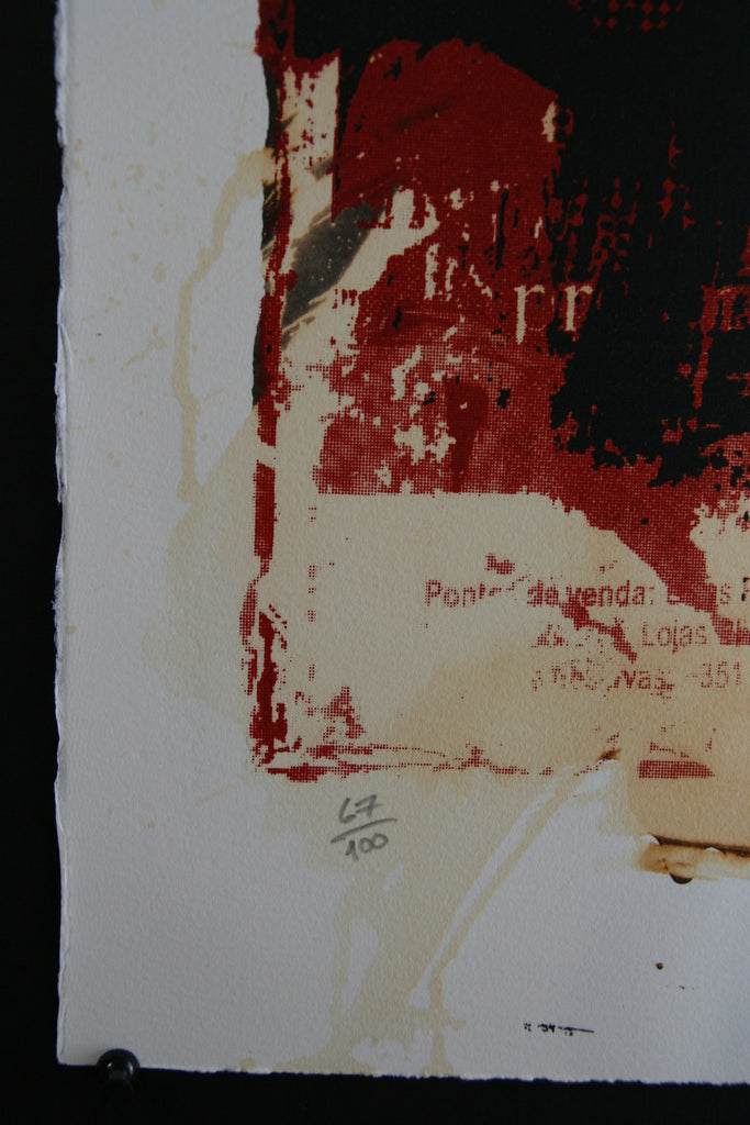 Vhils - Corpocracy - Hand-finished original print – Blackline Gallery