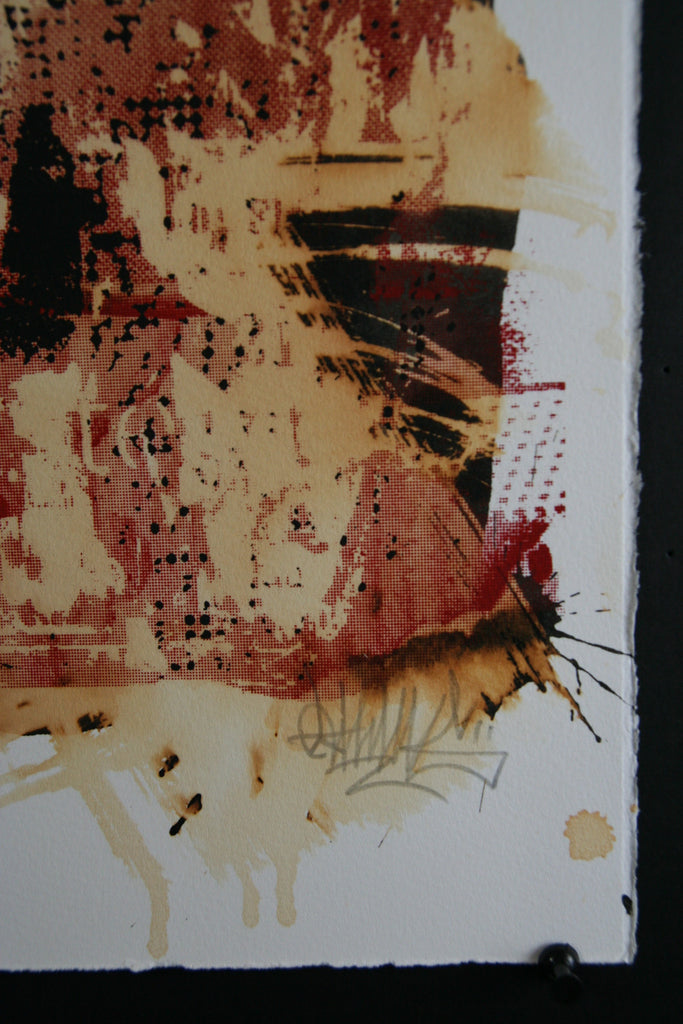 Vhils - Corpocracy - Hand-finished original print – Blackline Gallery