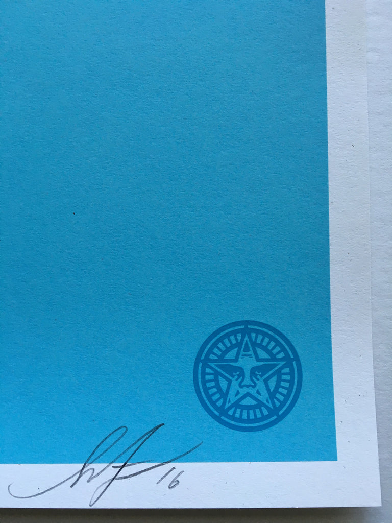 Shepard Fairey - Zoolander Blue Steel - Original Print – Blackline Gallery