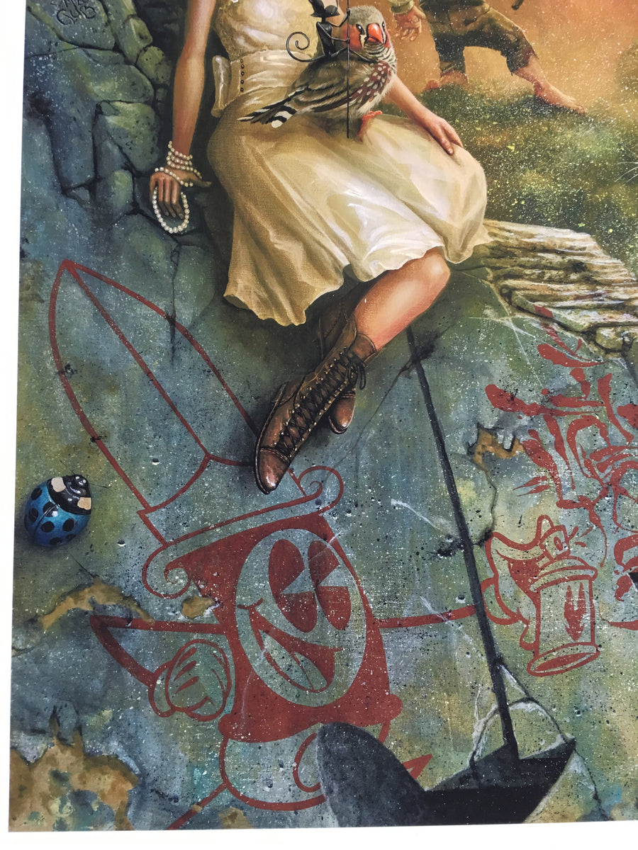 Greg Simkins - Glass Piñata - original print – Blackline Gallery