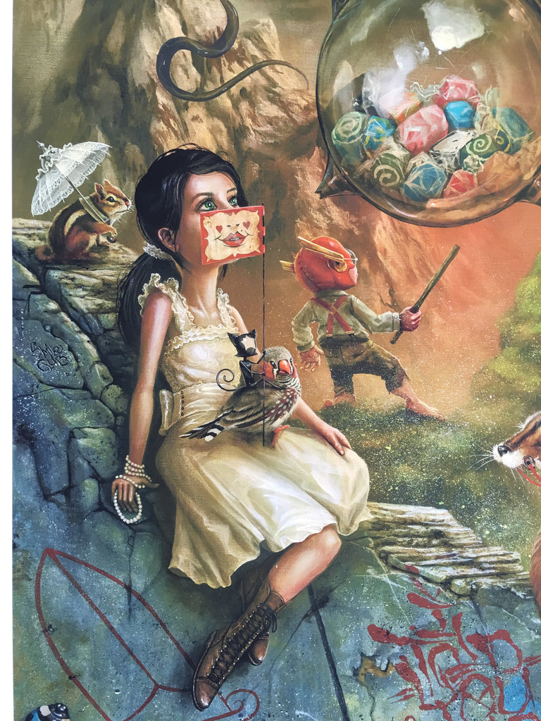 Greg Simkins - Glass Piñata - original print – Blackline Gallery