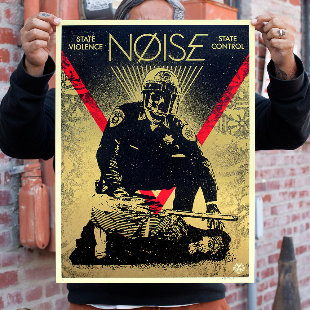 Shepard Fairey State Violence State Control - original print ...