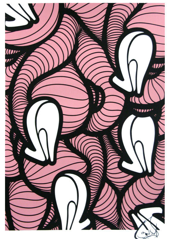 INSA - Heels Pink Inverted original print – Blackline Gallery