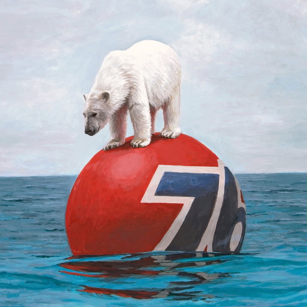 Josh Keyes - Drift - Original Print – Blackline Gallery