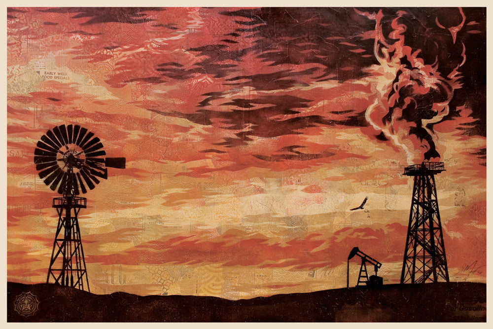 Shepard Fairey - Evolve Devolve - Offset original print – Blackline Gallery