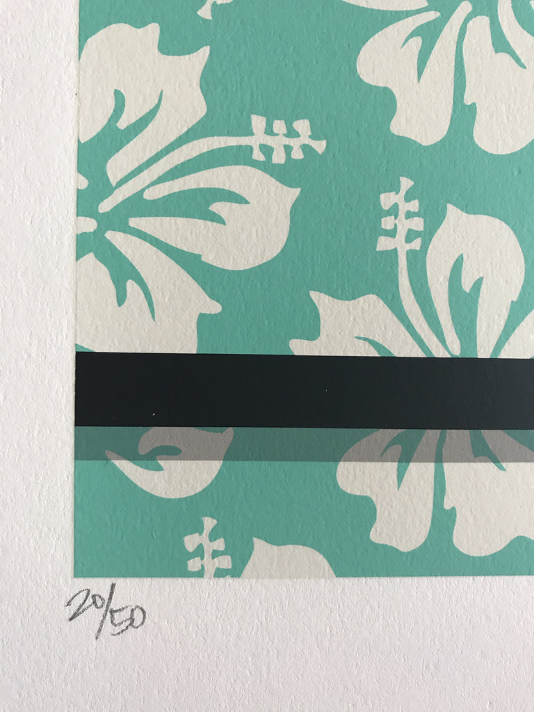 OG Slick - Big Slick Aloha - Blue - Original Print – Blackline Gallery